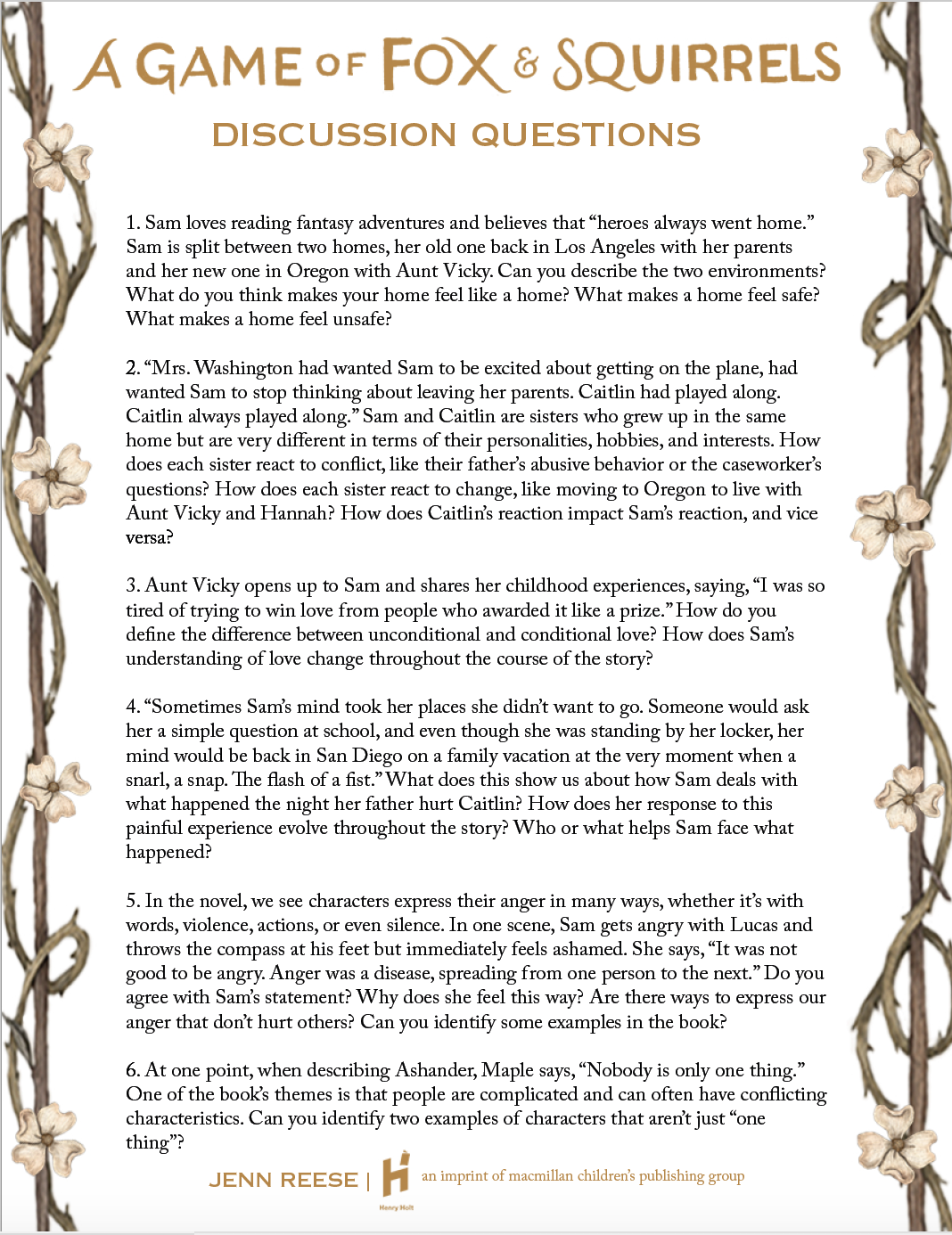 A Game of Fox and Squirrels | Jenn Reese