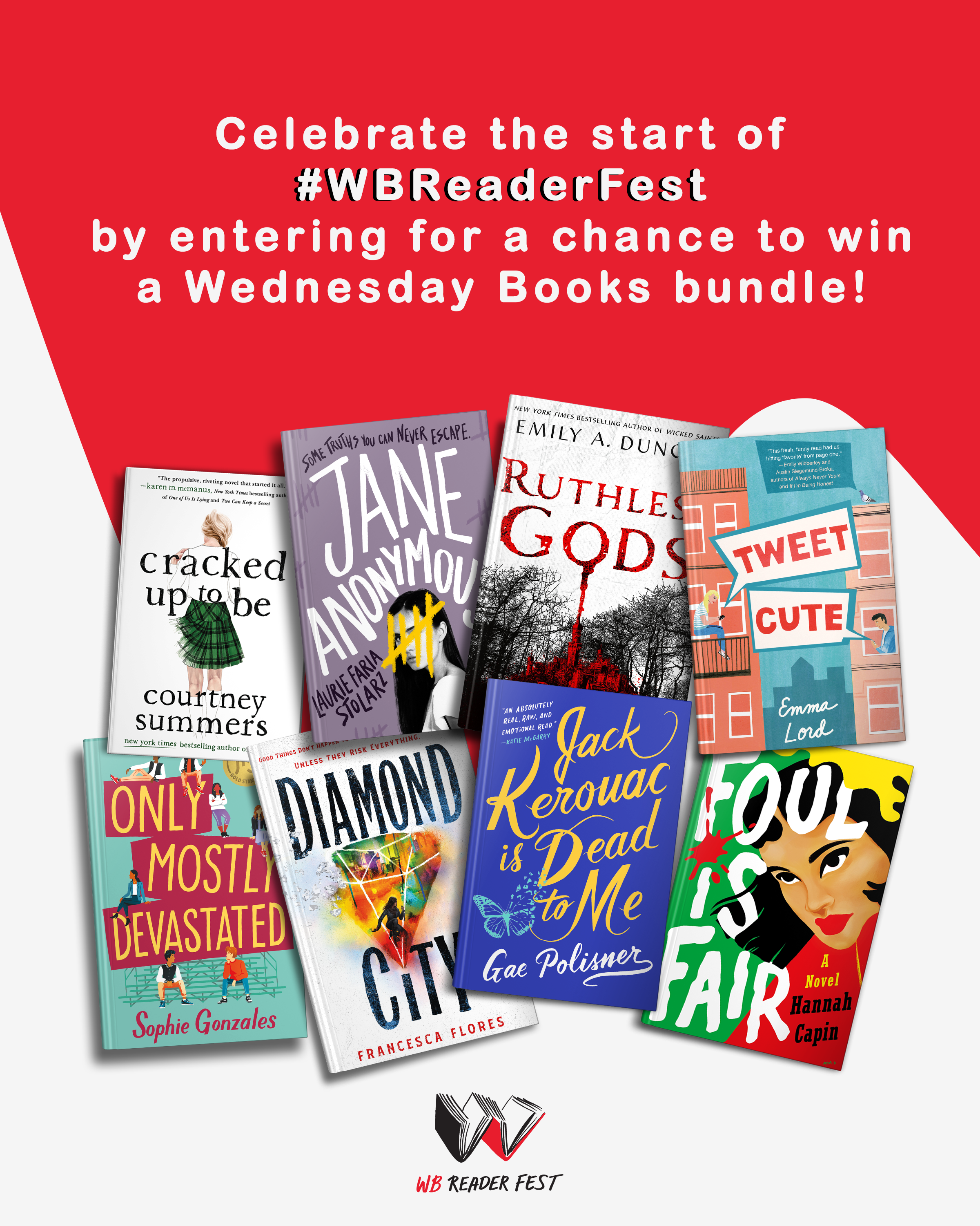 WB Reader Fest Sweepstakes: Wednesday Books Bundle